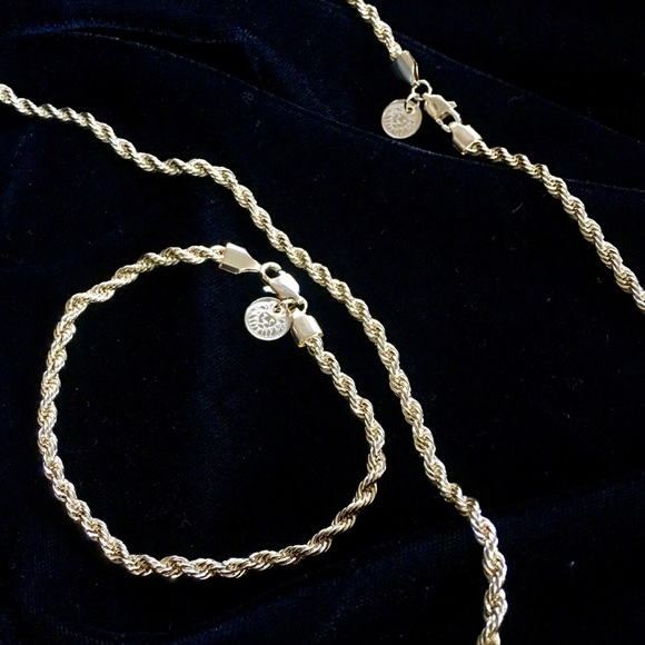Accessories | Exclusive 18k Gold Rope Chain Bracelet Italy | Poshmark